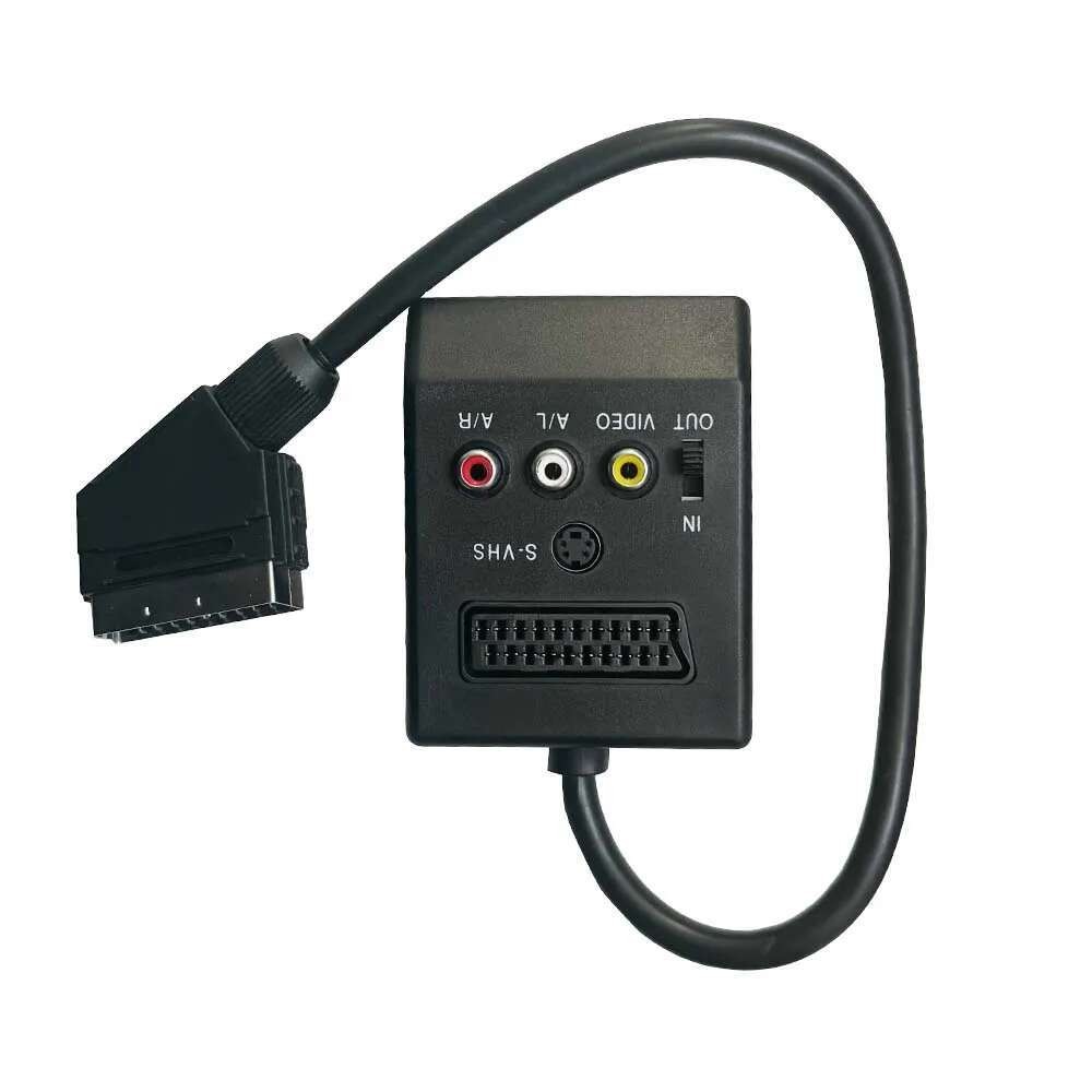 S-video/Scart/RCA AV to Scart Converter Switch Cable with Built-in ...