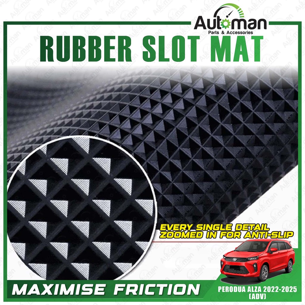 Perodua Alza New 2022 - 2025 Interior Rubber Slot Mat Storage Carpet ...