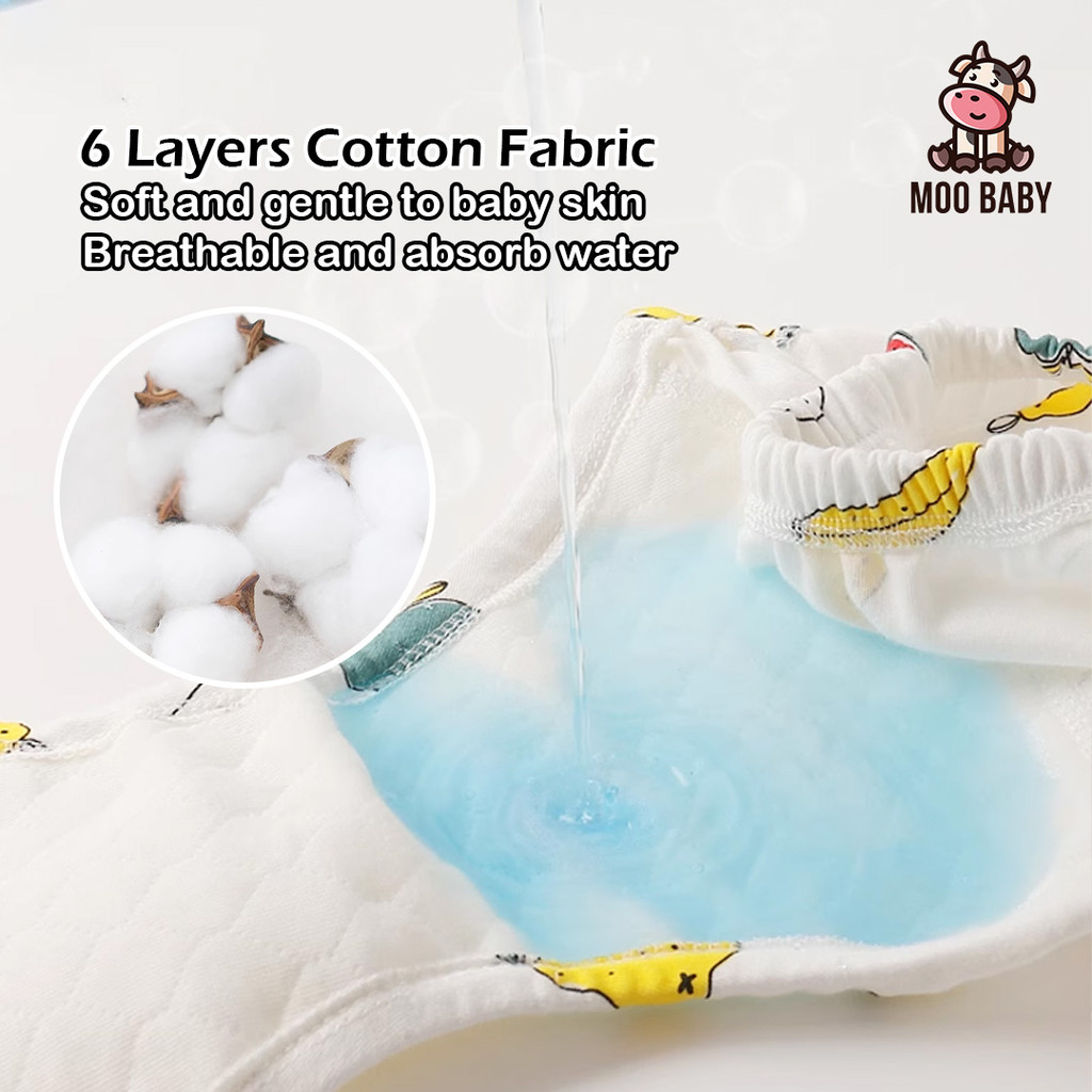Moo Baby XL 6 Lapis Seluar Dalam Potty Training Seluar Latihan Kencing ...