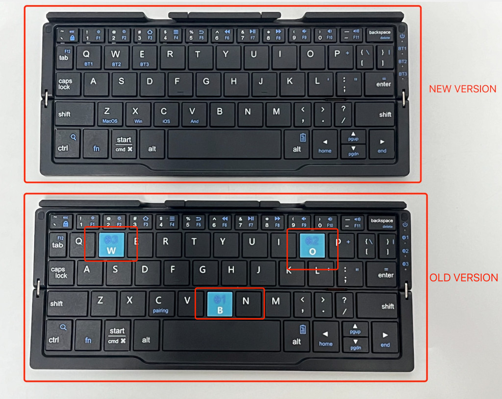 Bow foldable Bluetooth wireless metal Aluminum alloy keyboard and mouse ...