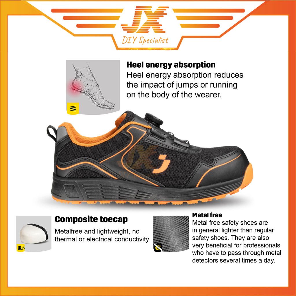 SAFETY JOGGER LOBI S1P Low TLS Twist Lock ESD Safety Shoes Composite ...