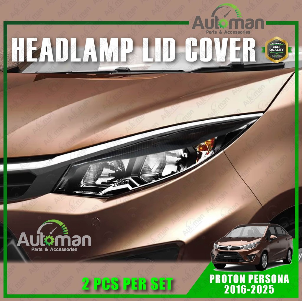 Proton Persona VVT MC1 MC2 2016 - 2025 Carbon Black Chrome - Eyelid Lip ...