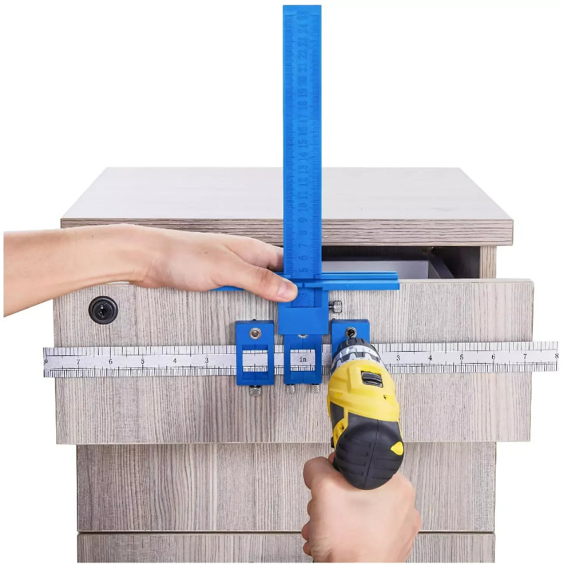 ALLSOME Cabinet Hardware Jig Template Tool Drawer Pull Jig Cabinet Jig ...