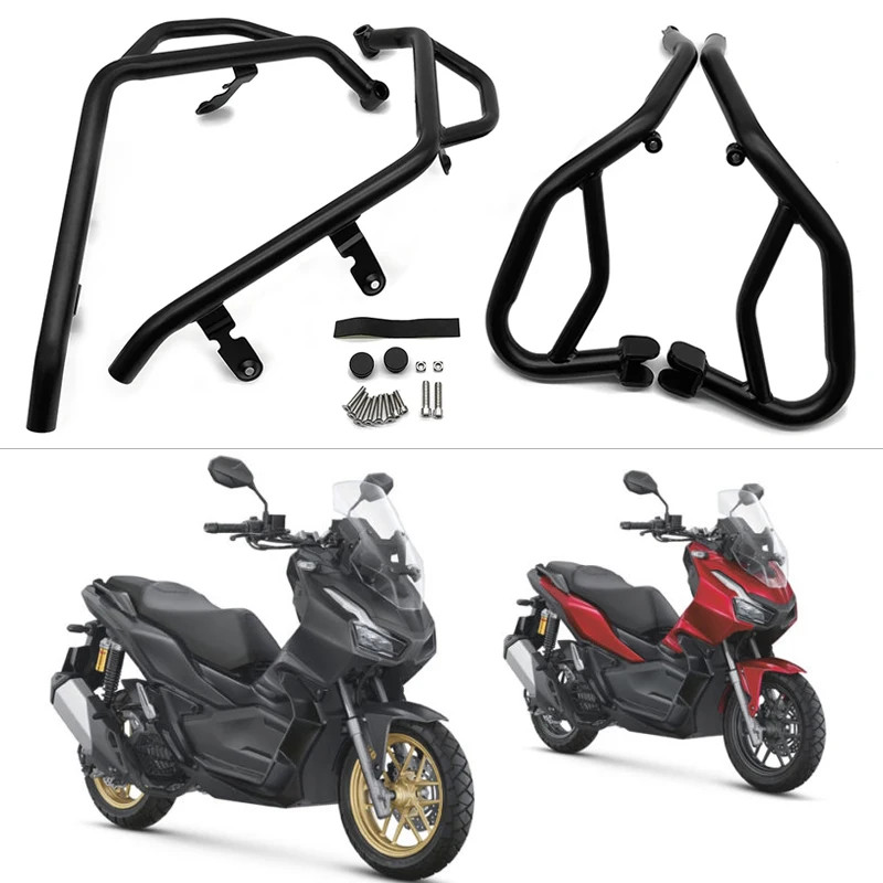 For Honda ADV 160 2022 2023 2024 ADV-160 Motorcycle Engine Guard Bumper Highway Crash Bar Frame ...