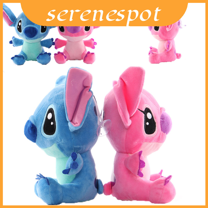 Stitch And Lilo 20cm Plush Toy With Cute Suction Cup Pendant For Kids ...