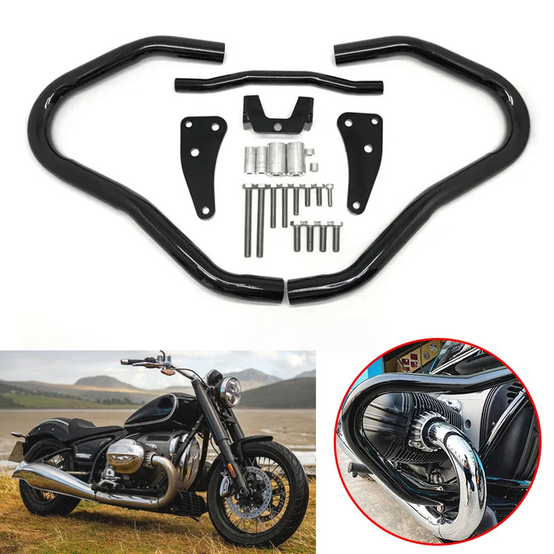 New R18B Classic Motorcycle Crash Bars Bar Highway Engine Guard Bumper ...