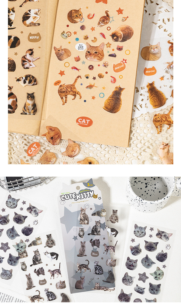 ENWEI 2 Pcs [Mimi Meow Meow Series] Cute And Versatile Handheld Account ...