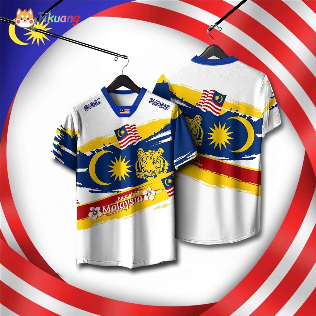 2025 Merdeka Clothes 68th Customization Jersey Malaysia Jersey Stripe ...