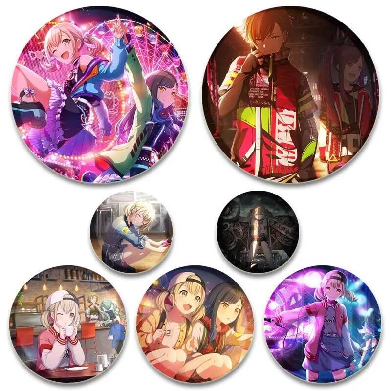 Project SEKAI Brooches Anime Girl Azusawa Kohane Vivid BAD SQUAD Enamel ...