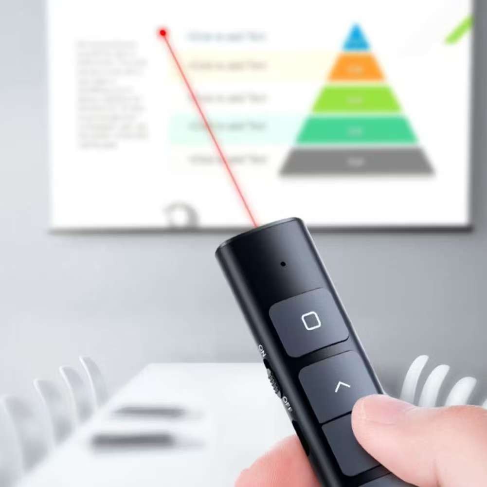 Portable Wireless Presenter Laser Red Pointer Pen 2.4ghz Remote Control Lecturer School Office ...