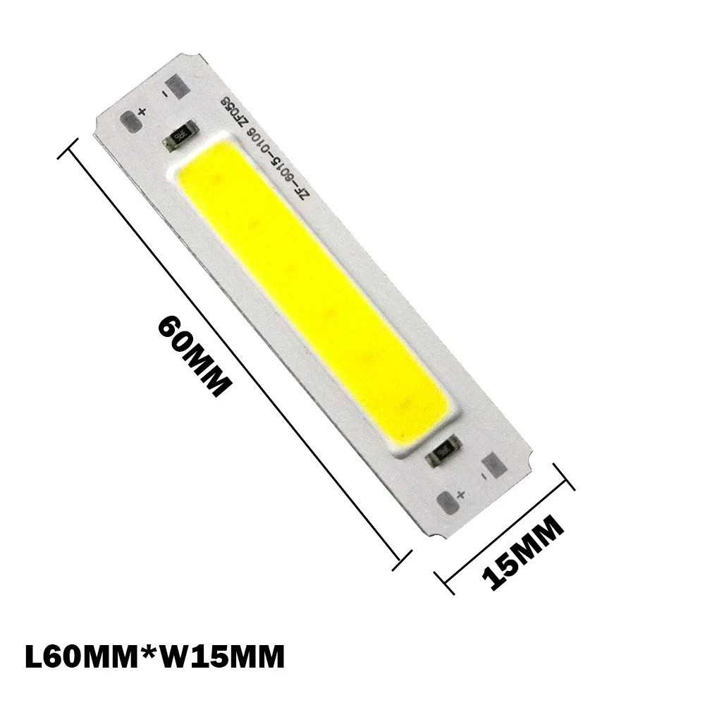 60*15mm LED 12V chip cob 2W COB LED Strip Light Source Bar Lamp DIY USB ...