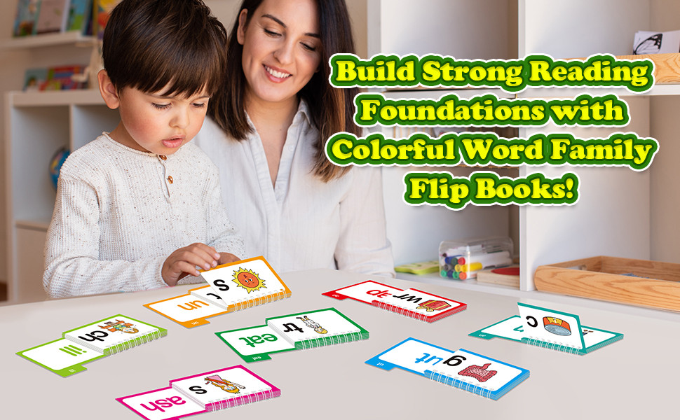 Word Families, Letter Sounds Flash Cards, ABC Vocabulary Flashcards ...
