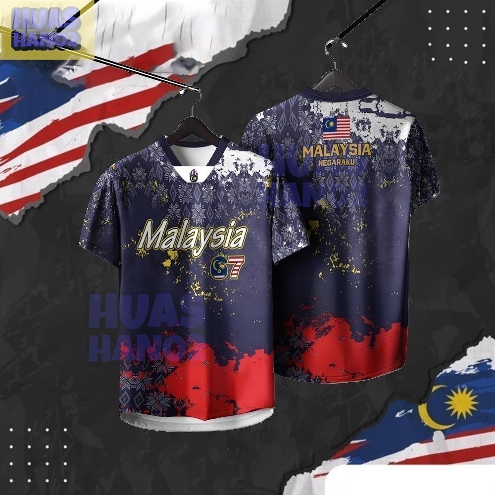 1957 Merdeka Clothes 2025 68th Malaysia T Shirt Men Short Sleeve Retro ...
