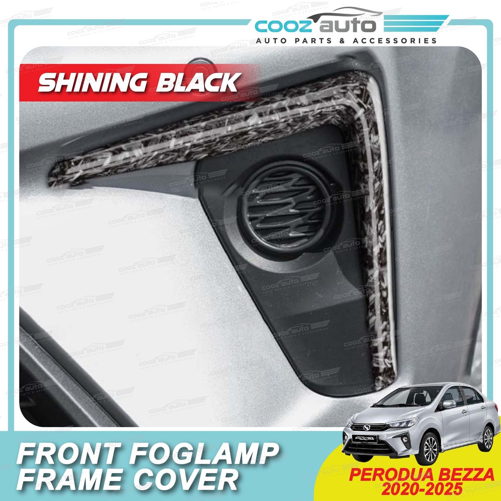 Car Front Fog Lamp Foglamp Frame Cover Perodua Bezza 2020 - 2025 Chrome ...
