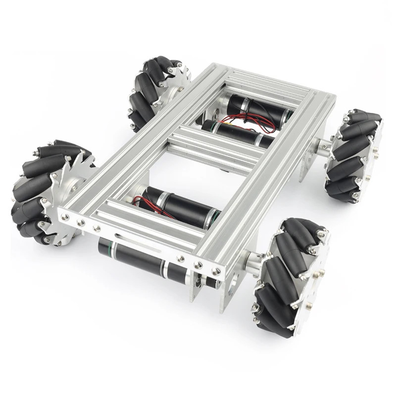 50kg Load Heavy-Duty 4WD Mecanum Wheel Trolley Omnidirectional Wheel RC ...