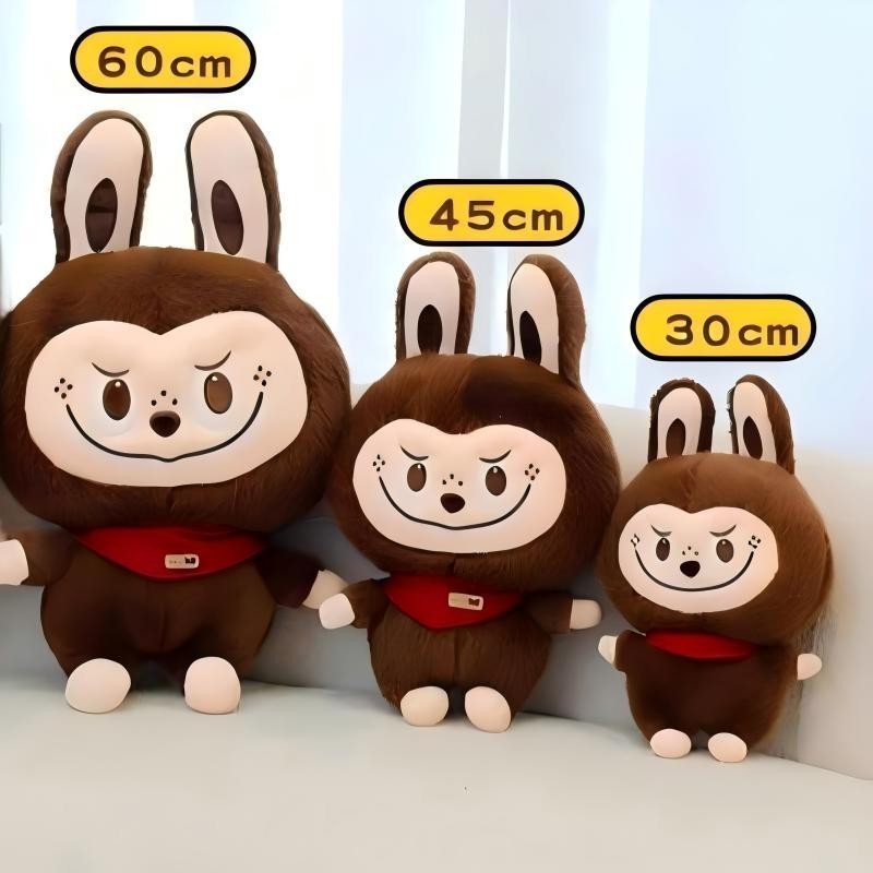 Cute Labubu Plushie Toys Labubu Stuffed Toy Soft Patung Big Labubu ...