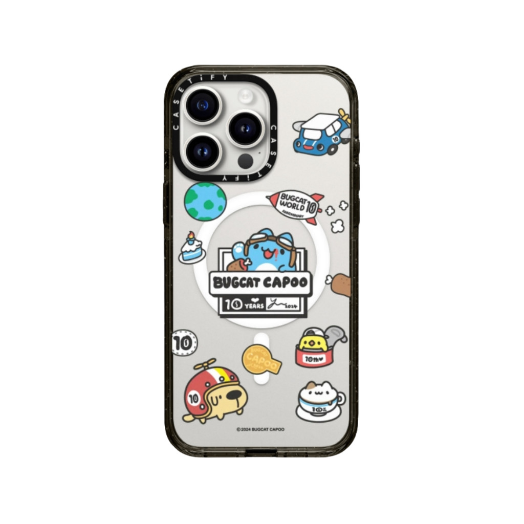 CASETi Bugcat Capoo Hard Plastic Acrylic Case Cover For iPhone 16 11 12 ...