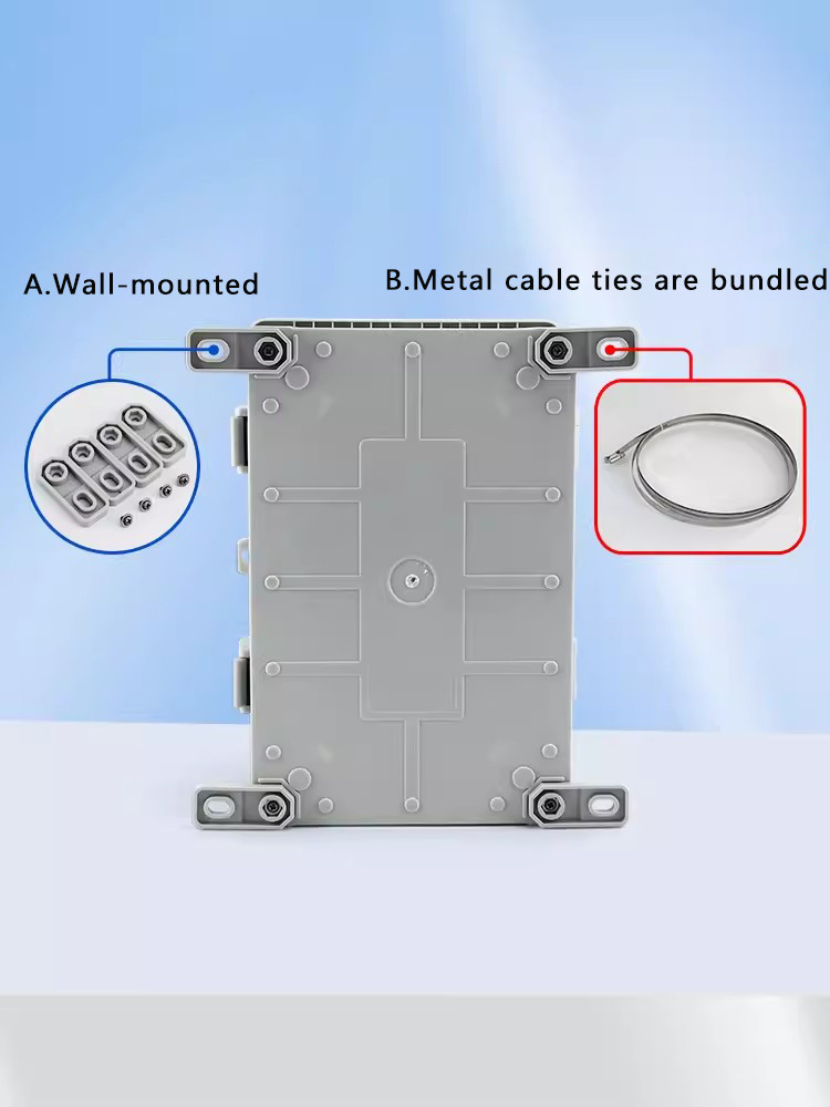 IP66 Waterproof Junction Box Gray/Transparent Electrical Enclosure ABS ...