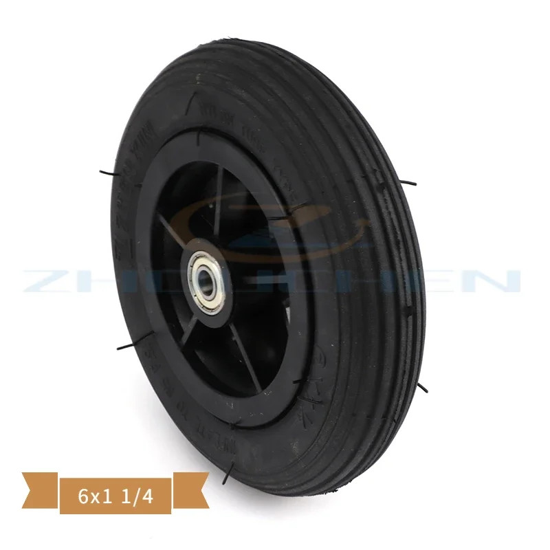 6x1 1/4 tyre Scooter Inflation Wheel Aluminium Hub Inner Tube Electric ...