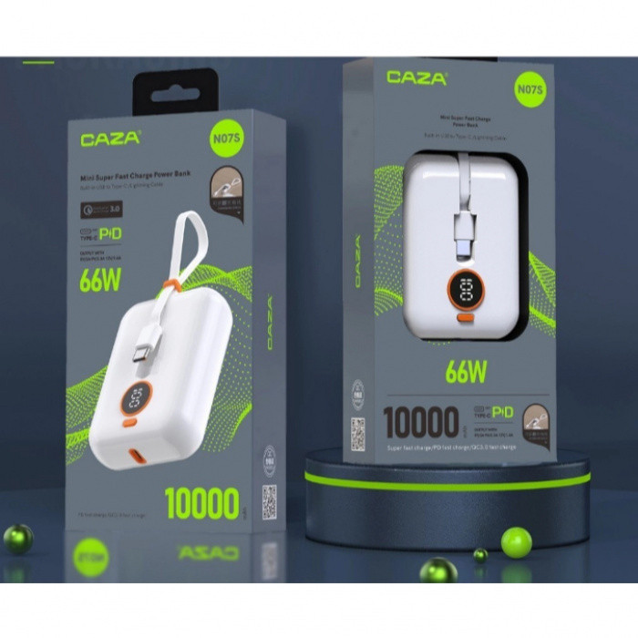 🔋Power Bank 10000mAh CAZA N07S Mini Super Fast Charge 66w Super Fast ...