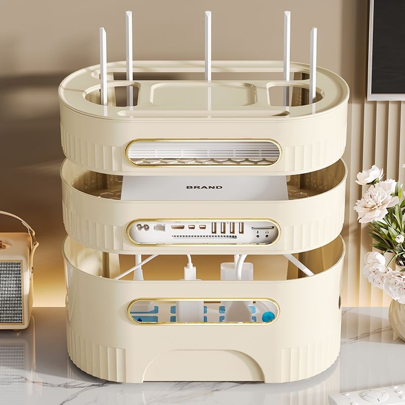 HOT!! Wifi Router Storage Box TV Set-top Box Storage Rack Socket ...