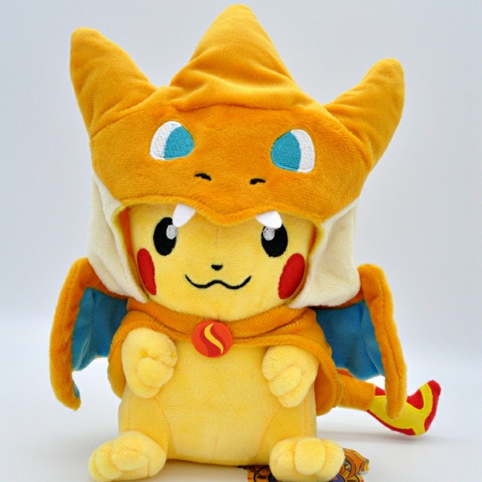 Pikachu Plush Toy Pokemon Magic Pokemon Smile Angry cos Charizard ...