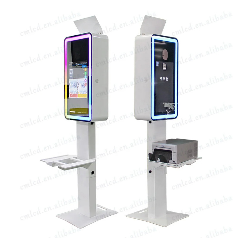 32 Inch Mirror Photo Booth with 21.5 Inch Touch Screen Inside Selfie ...