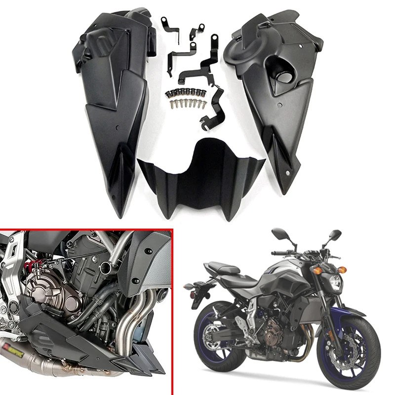 MT07 FZ07 Motorcycle Engine Spoiler Belly Pan Lower Fairing Mounting ...