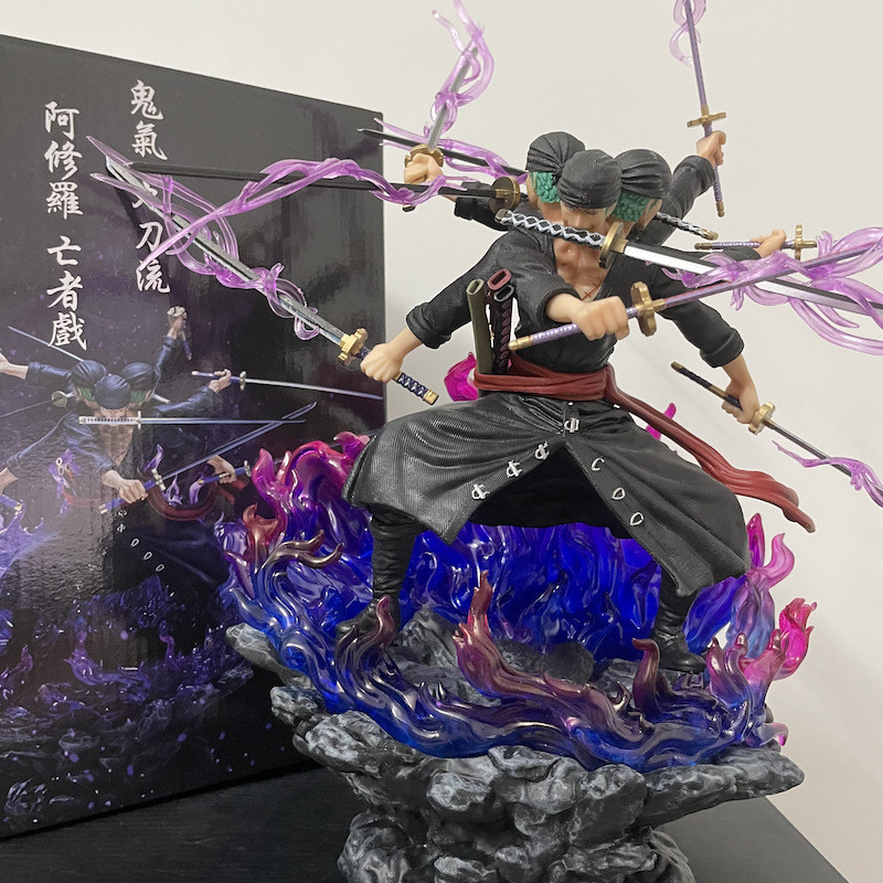 One Piece Wano Country Zoro Ghostly Nine Swords Asura Three Heads Six ...