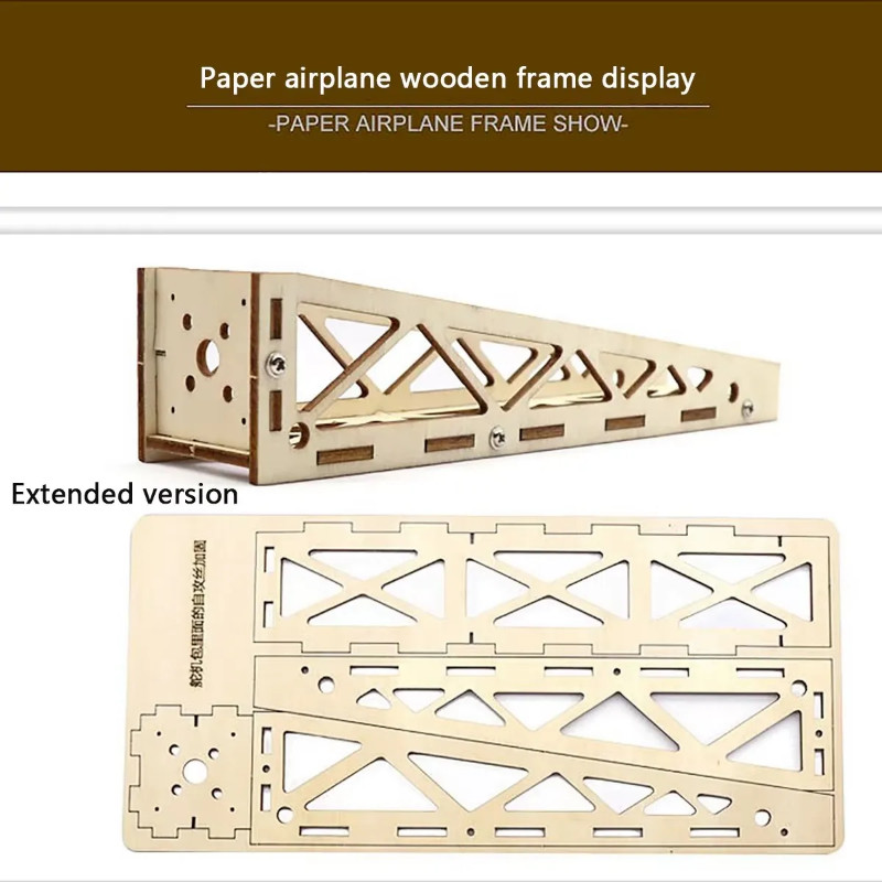 Fixed Wing Paper Aircraft Wood Wooden Frame Motor Mounting Base For ...