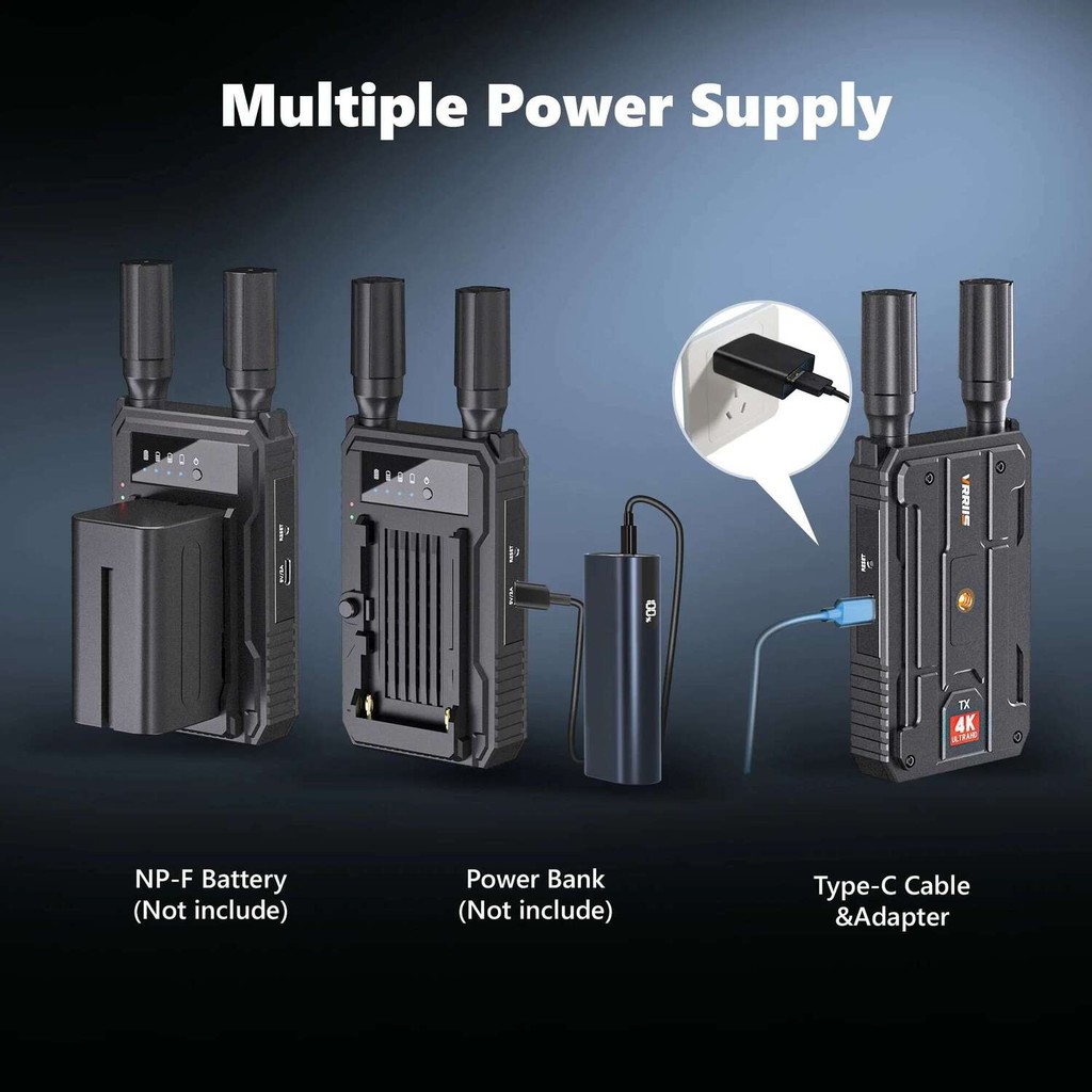 5G 4K Wireless Wifi HDMI Transmitter and Receiver Extender Dual Display ...