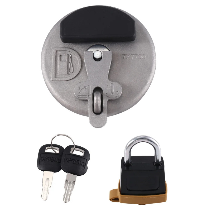 Locking Fuel Tank Cap with Padlock 7X7700 for Caterpillar CAT Dozer ...