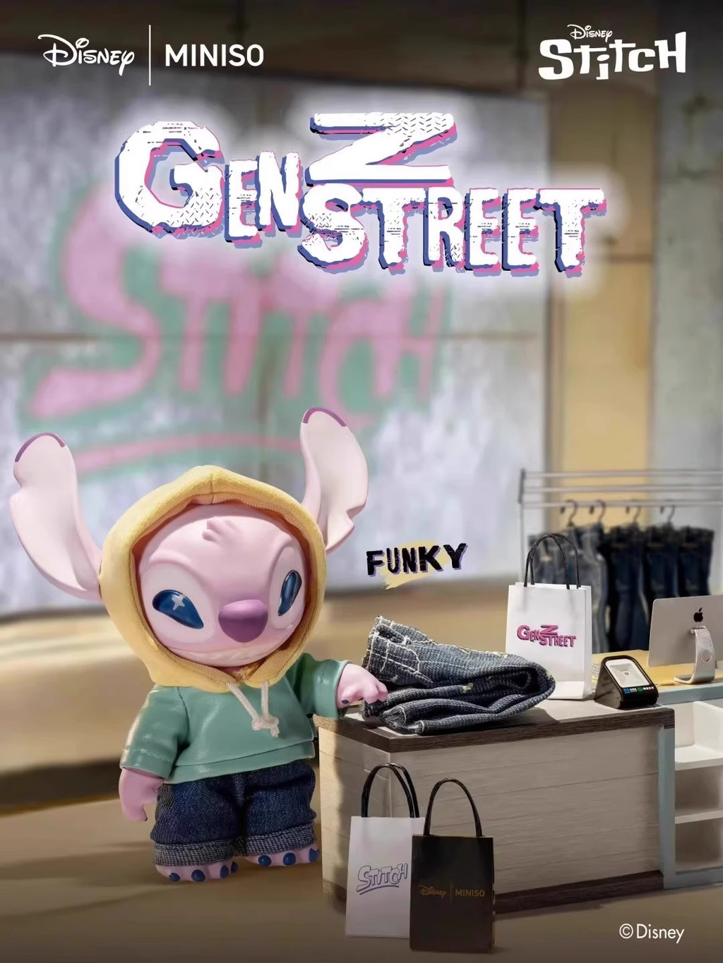 MINISO Stitch GenZ Street Series Blind Box Cute Doll Trendy Gift ...