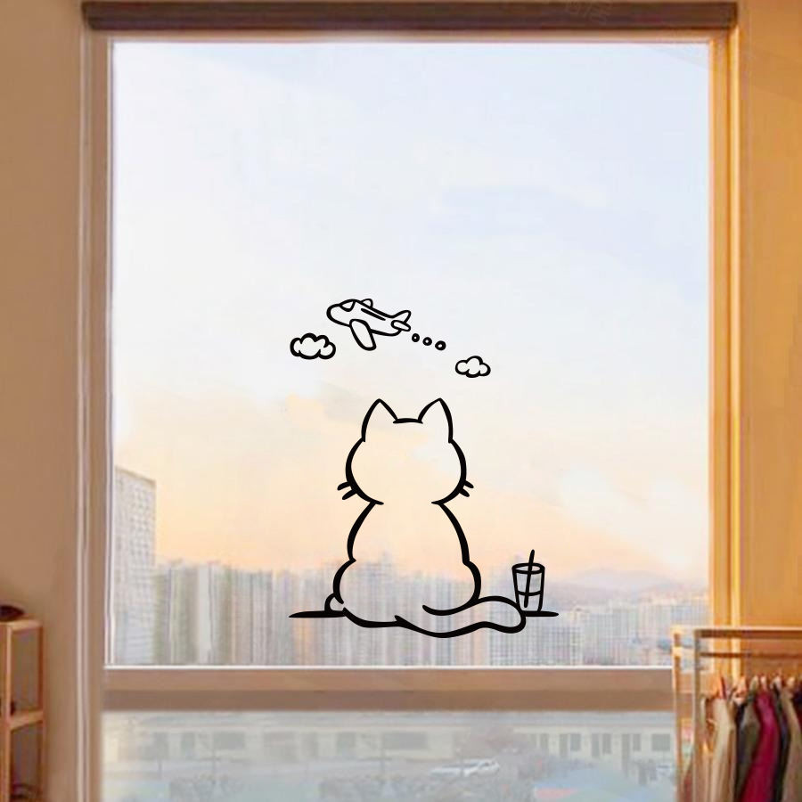 /ready stock/Creative Look at the Airplane Balcony Glass Door Window ...