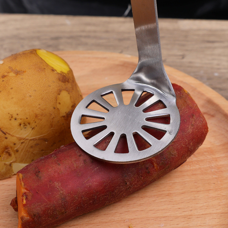 Pumpkin Puree Crusher - Hand Press Purple Yams Pusher - Wood Handle ...