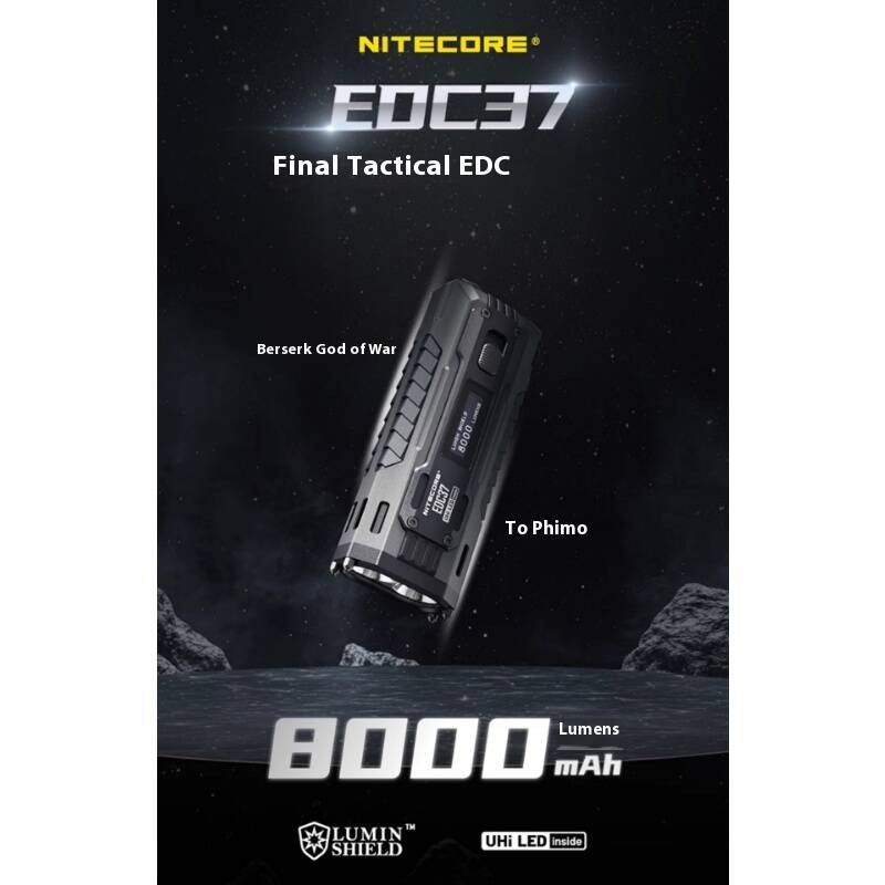 NITECORE EDC37 tactical strong light self-defense charging outdoor mini ...