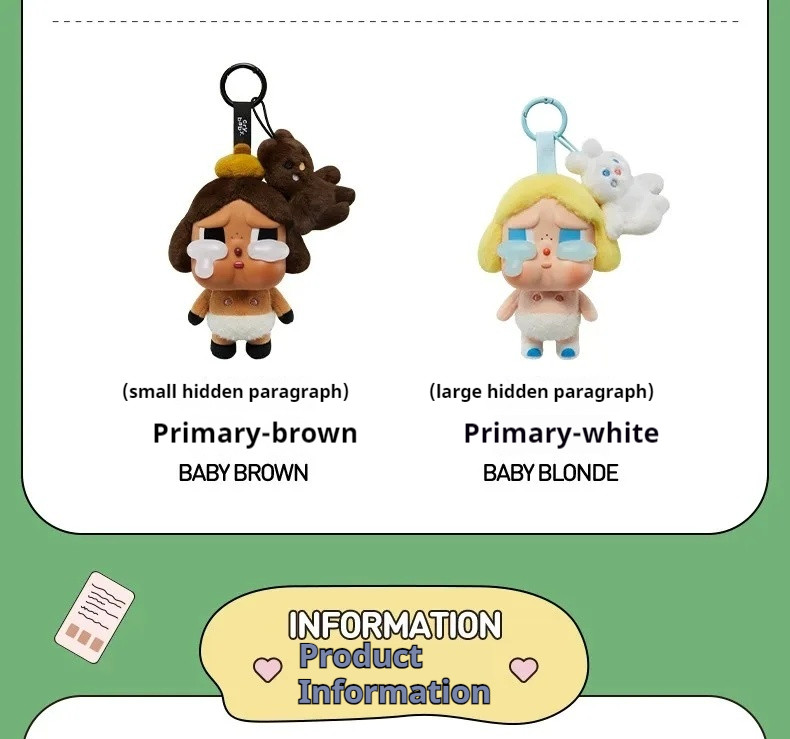 New Arrives Crybaby Crying Again Series Blind Box Doll Toy Animal ...