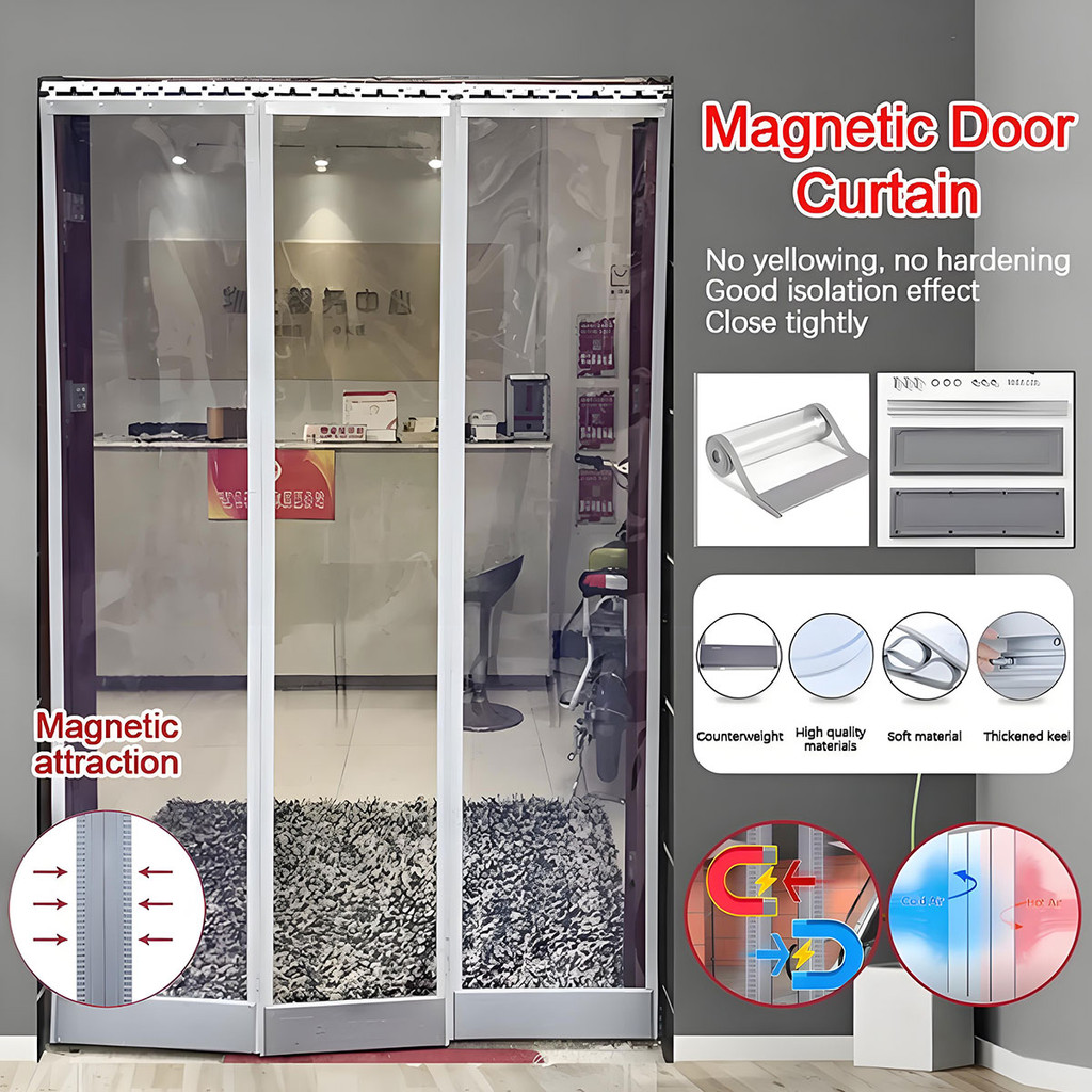 Aircond Curtain PVC Air Conditioner Curtain Windproof Block Door ...
