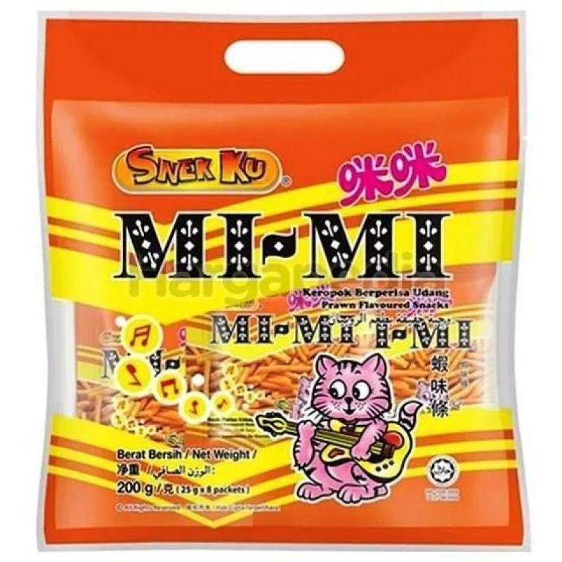 Snek Ku Mimi Prawn Flavoured Snacks(22g x 8 pkts) | Shopee Malaysia