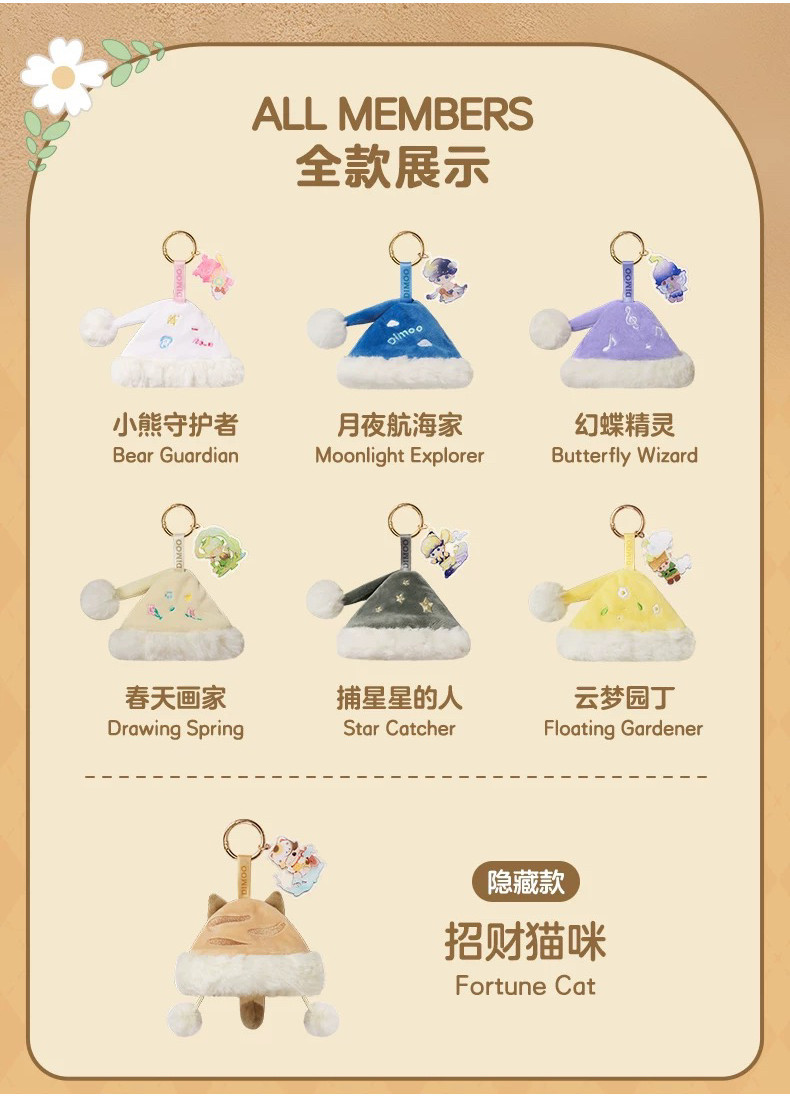 P POPMART DIMOO DIMOO Dreamland Series Hat Pendant Mystery Box | Shopee ...