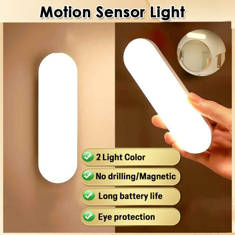 （🔥MY stock🔥）4pcs Led Induction Light Motion Sensor Cabinet Light ...