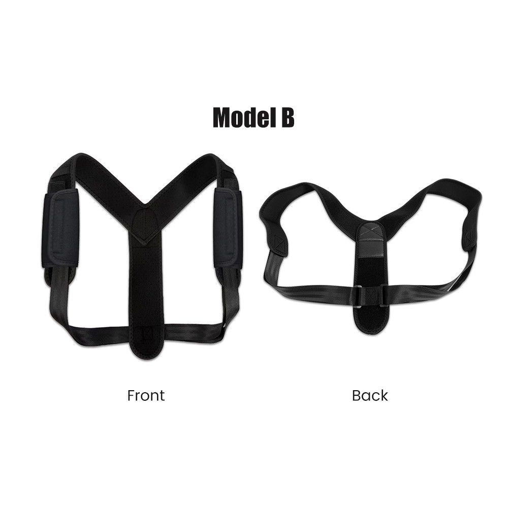 Back Posture Corrector Shoulder Brace Support Belt Adjustable Hunchback ...