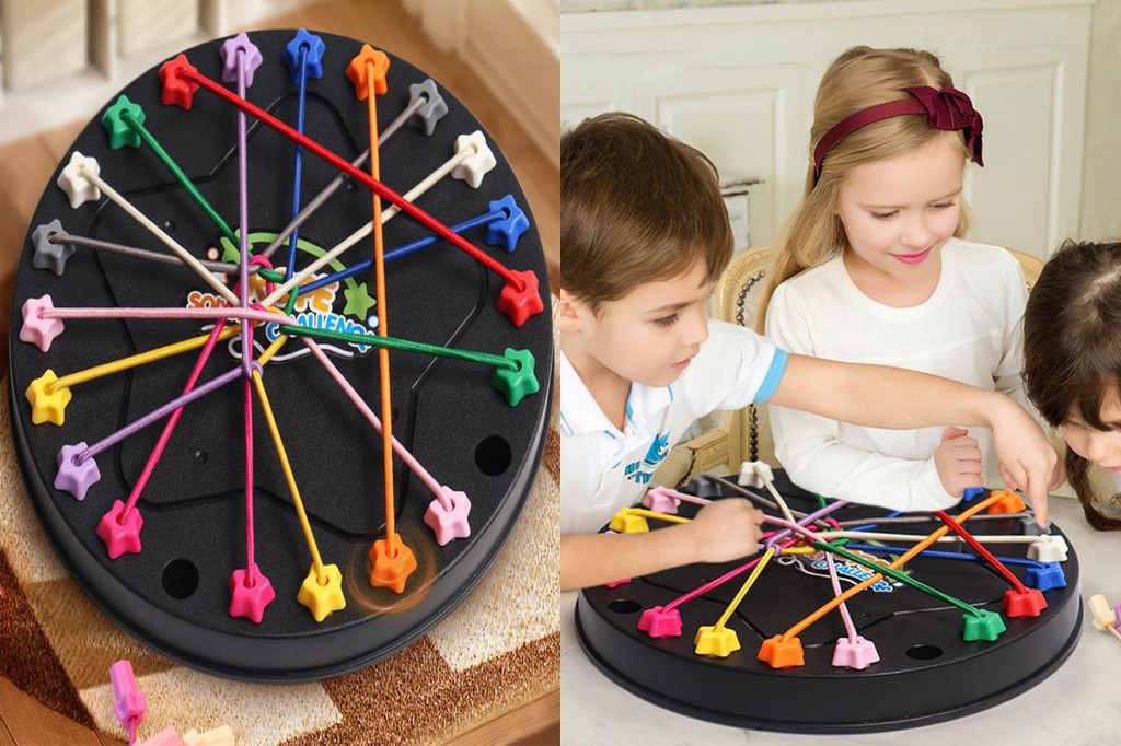 Children Rope Untangling Board Brain Teaser Rope Game Fun Kids Rope ...