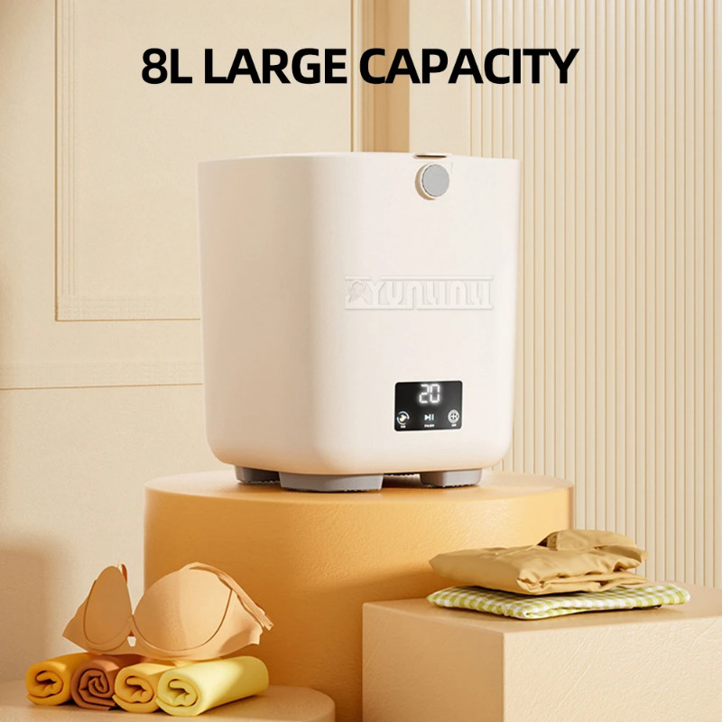 HB001 Portable Washing Machine Automatic Small Washing Machine Hands ...