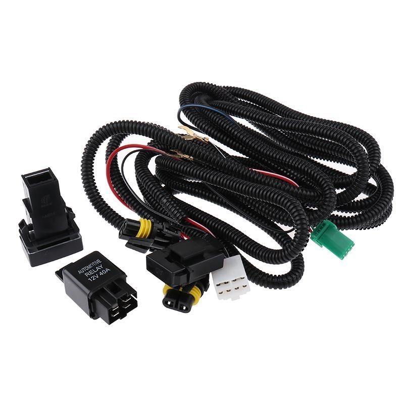 TBPH H11 Fog Light Wiring Harness Sockets Wire LED Indicators Switch ...