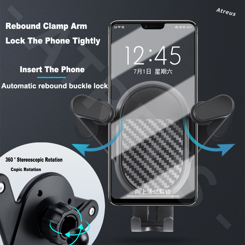 Toyota Alphard Car Air Vent Phone Holder 360º Mobile Stands GPS Bracket ...