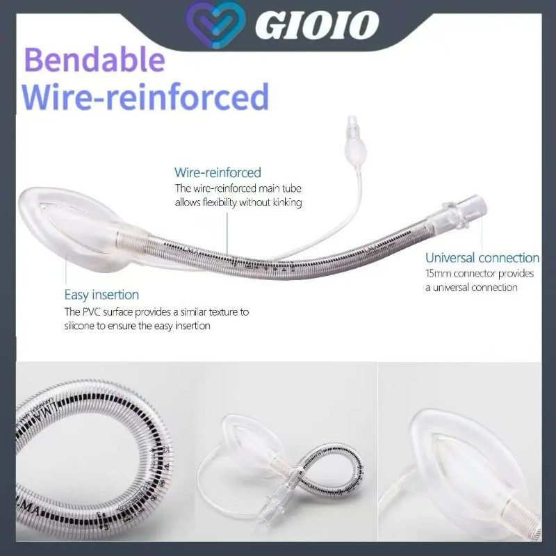Disposable Flexible Wire-reinforced PVC Laryngeal Mask Airway LMA ...