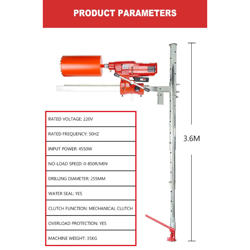 Water Drilling Machine Hydraulic Ejector Punching Machine With Column ...
