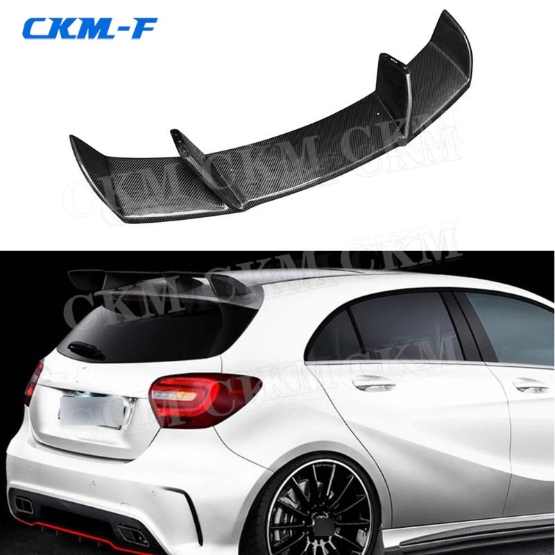 Carbon Fiber Rear Roof Spoiler Window Wings For Benz W176 A180 A200 ...