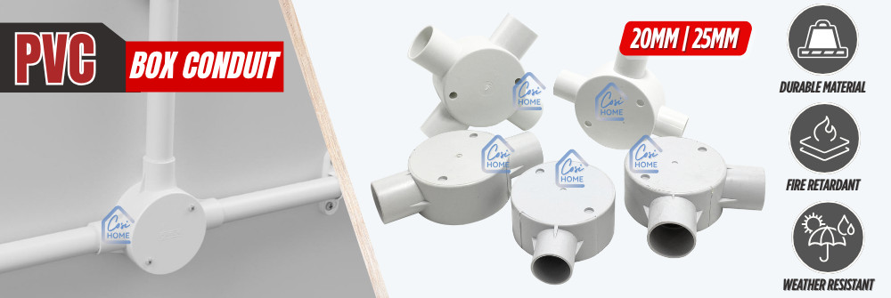 PVC Conduit Box Sambungan Wayar | Electrical Junction Box Pipe ...